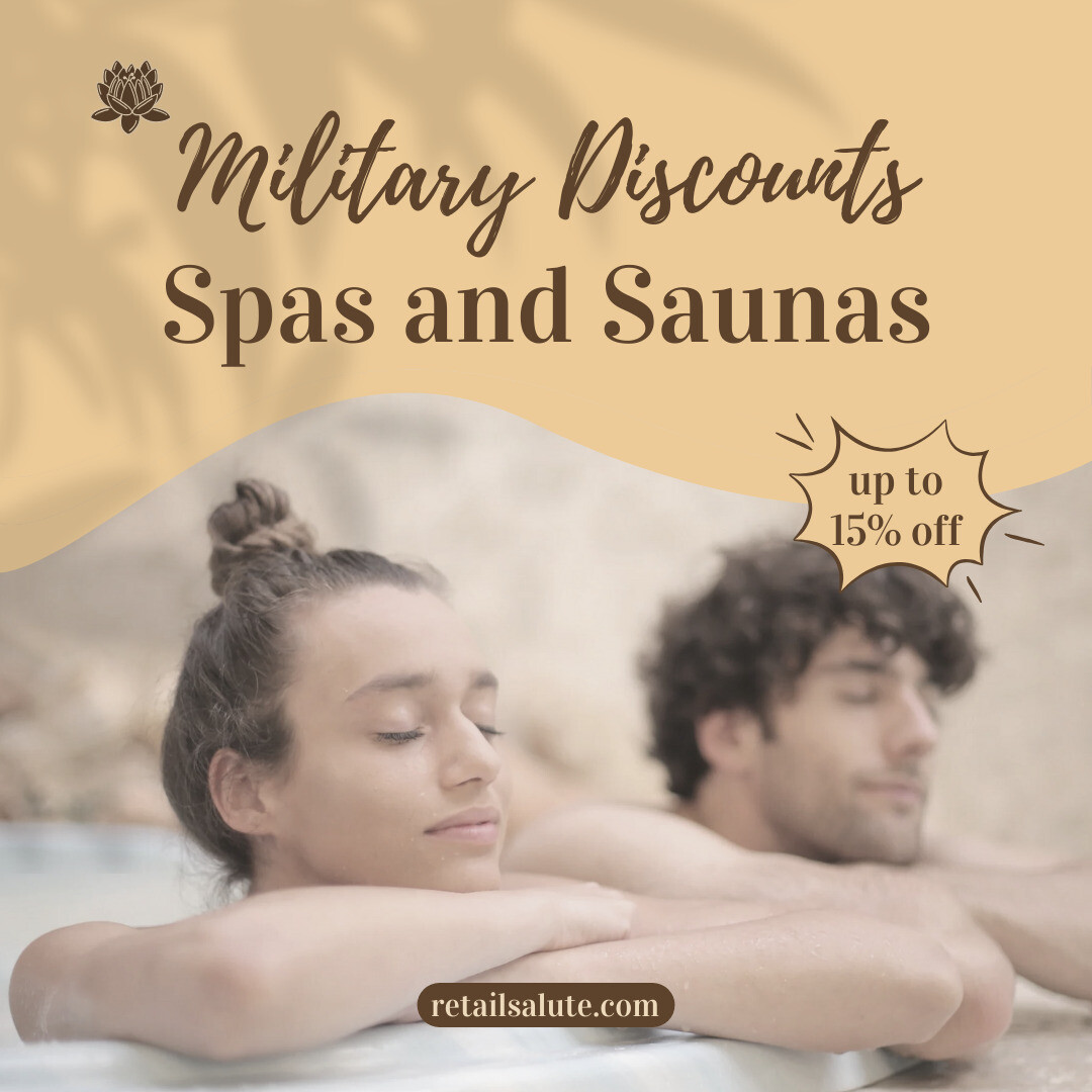 Military Discounts on Spas & Saunas – RETAIL SALUTE